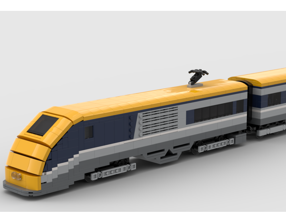 LEGO MOC High speed passenger train by Mr_Instruction | Rebrickable - Build with LEGO