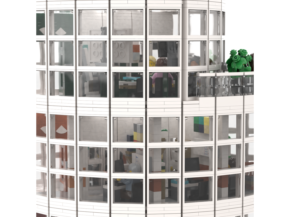 LEGO MOC Brickman Tower: Private Offices & Conference Room (3⁄9) by ...
