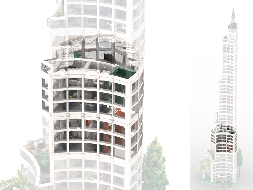 LEGO MOC Brickman Tower: Private Offices & Conference Room (3⁄9) by ...