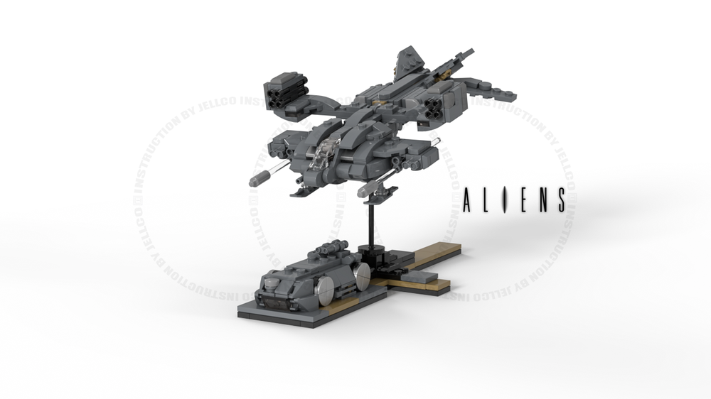 LEGO MOC Micro Size UD-4L Cheyenne Dropship (Landing position) with ...