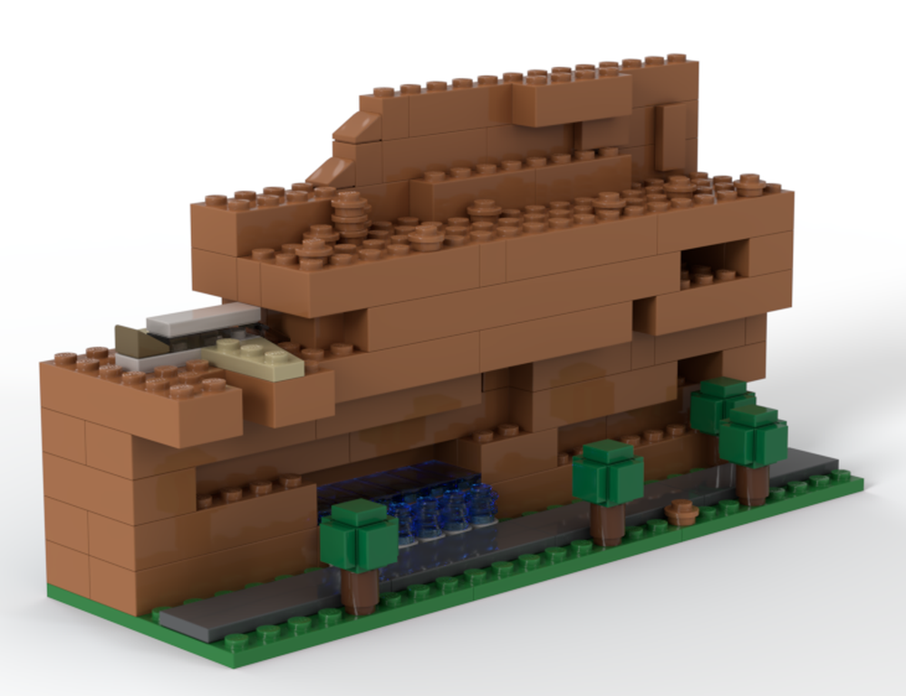 LEGO MOC Cliff Face by Misser | Rebrickable - Build with LEGO