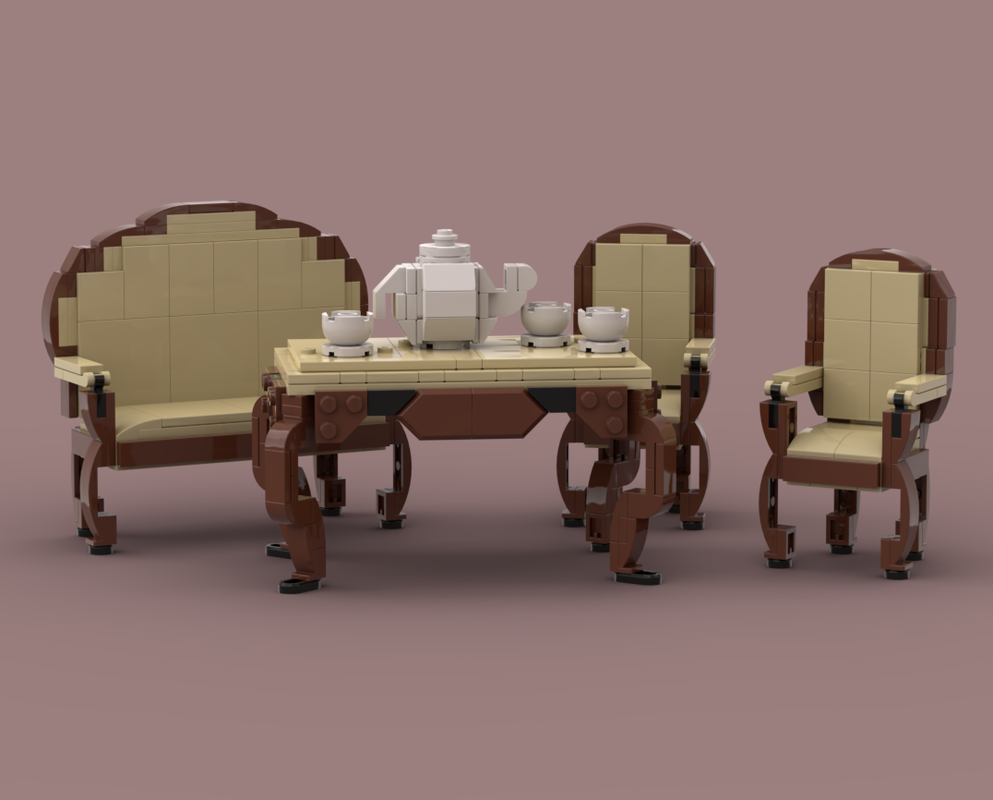 LEGO MOC Vintage Style Seating by Seanster-7 | Rebrickable - Build with ...