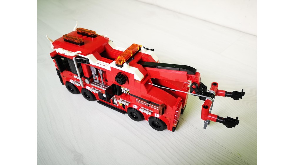 Lego Moc Emergency Recovery Truck By P6tu Rebrickable Build With Lego
