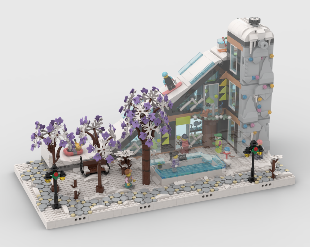 LEGO MOC Winter Village - Display for set 60366 - Ski and Climbing ...
