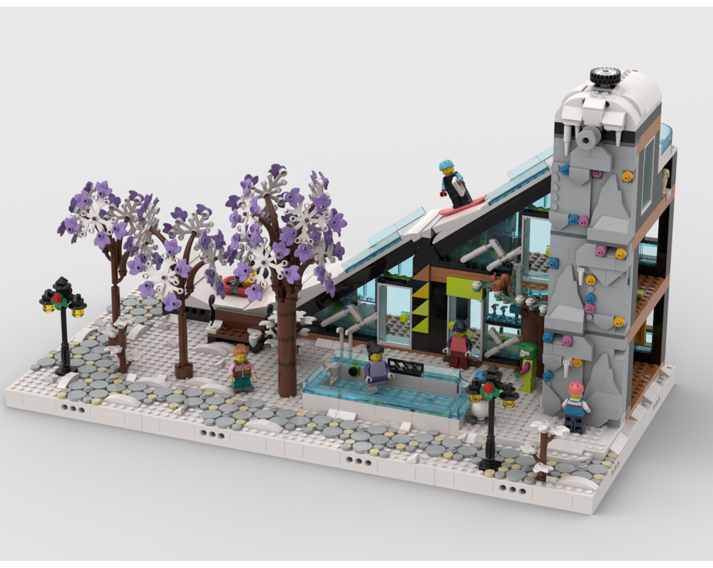 LEGO MOC Winter Village - Display for set 60366 - Ski and Climbing ...