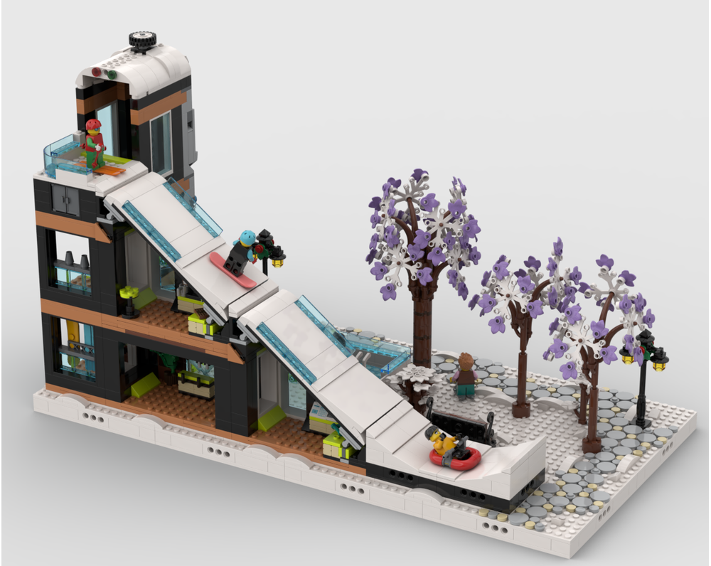 LEGO MOC-201955 Winter Village - Display for set 60366 - Ski and ...