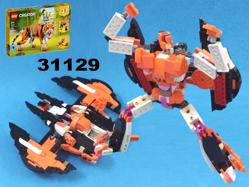 LEGO MOC Transformer Batwing (1989 Bat-man) using Creator set 31129: Majestic Tiger by ...