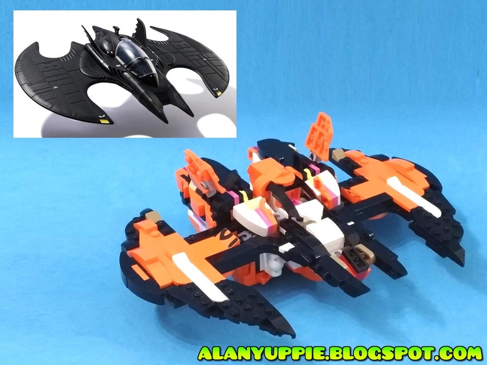 Lego Moc Transformer Batwing 1989 Bat Man Using Creator Set 31129