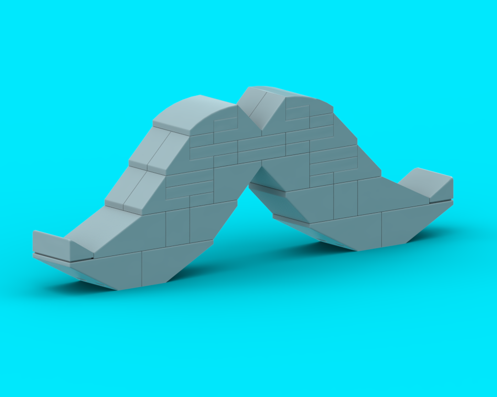 LEGO MOC Gray Mustache by birdbrickbuilds | Rebrickable - Build with LEGO