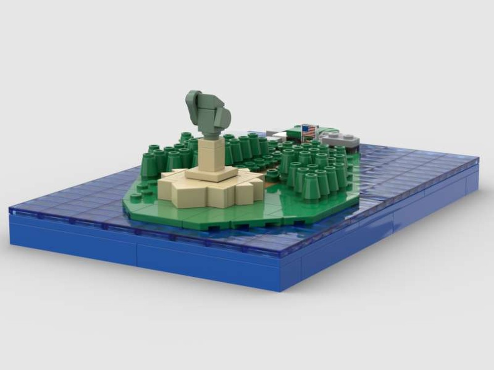 LEGO MOC-201989 Liberty Island by ej76az | Rebrickable - Build with LEGO