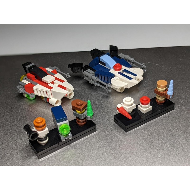 LEGO MOC Jedi Bob's Starfighter and Anakin's Azure Angel - 1:144 Scale ...