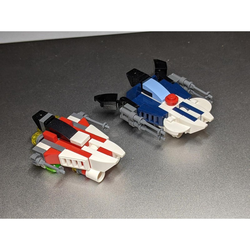 LEGO MOC Jedi Bob's Starfighter and Anakin's Azure Angel - 1:144 Scale ...