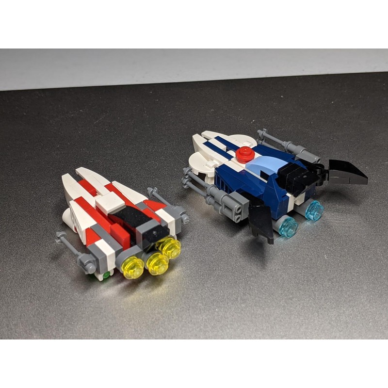 LEGO MOC Jedi Bob's Starfighter and Anakin's Azure Angel - 1:144 Scale ...