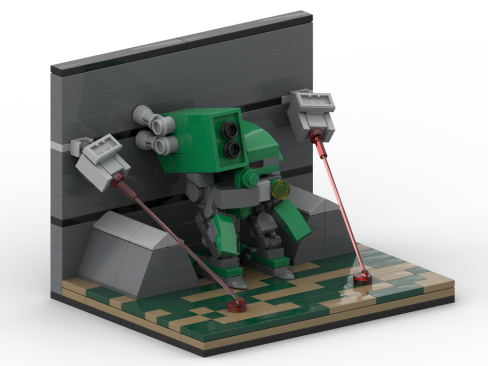 LEGO MOC-202005 Mini scale TX-55 Metal Gear Fight from Metal Gear (1987 ...