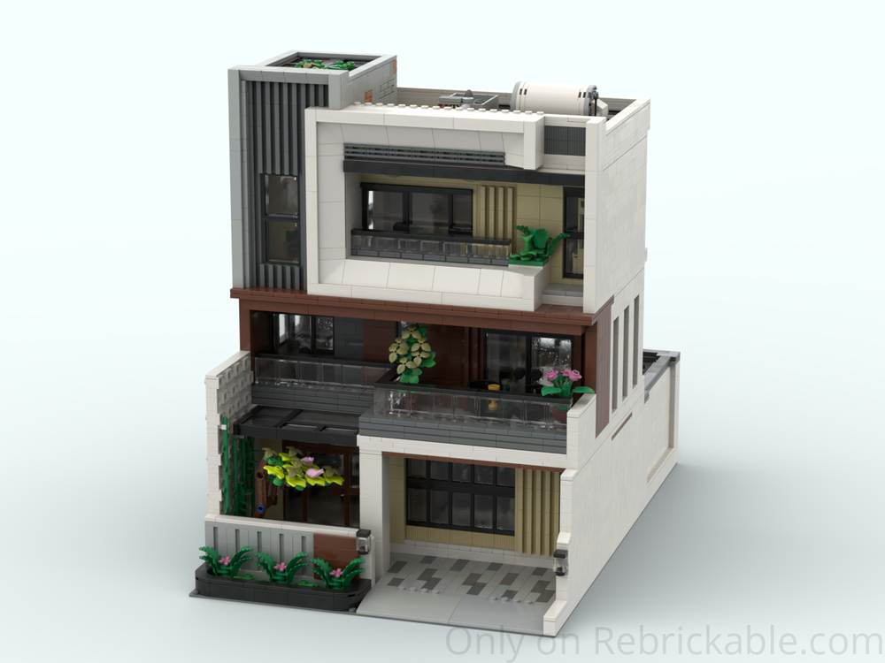 LEGO MOC Modern House Concept by HanoiBrick | Rebrickable - Build with LEGO
