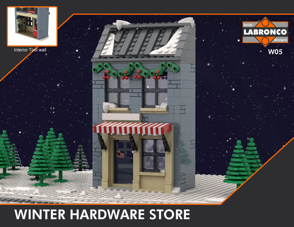 LEGO MOC W05 - Winter Hardware Store by Labronco Brick Designs ...