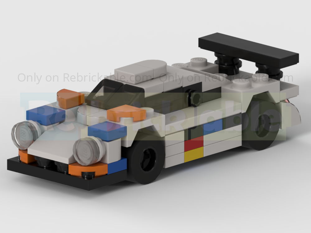 LEGO MOC-202042 Porsche 911 GT1 Racing Car - Half Speed Champions Scale ...