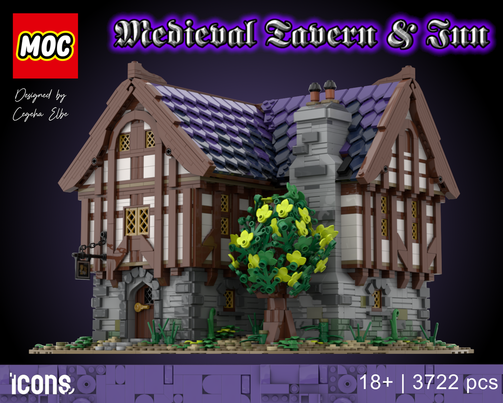 LEGO MOC Medieval tavern & inn by Cegeha Elbe | Rebrickable - Build ...