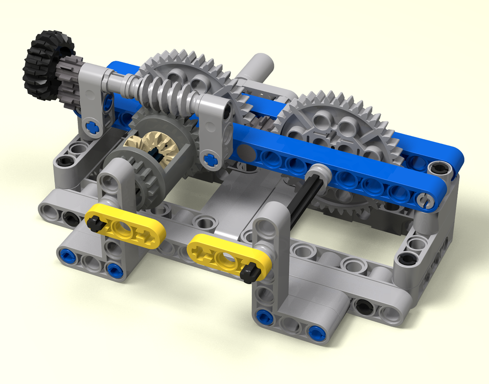 LEGO MOC Mechanism Adjustment Using a Differential Gear by Walt.White ...