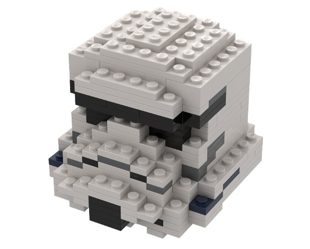 LEGO MOC Blocky Stormtrooper Helmet by Nirastich | Rebrickable - Build ...
