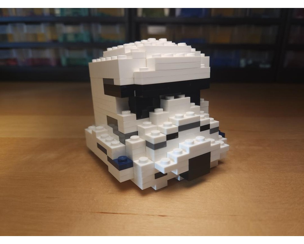 LEGO MOC Blocky Stormtrooper Helmet by Nirastich | Rebrickable - Build ...