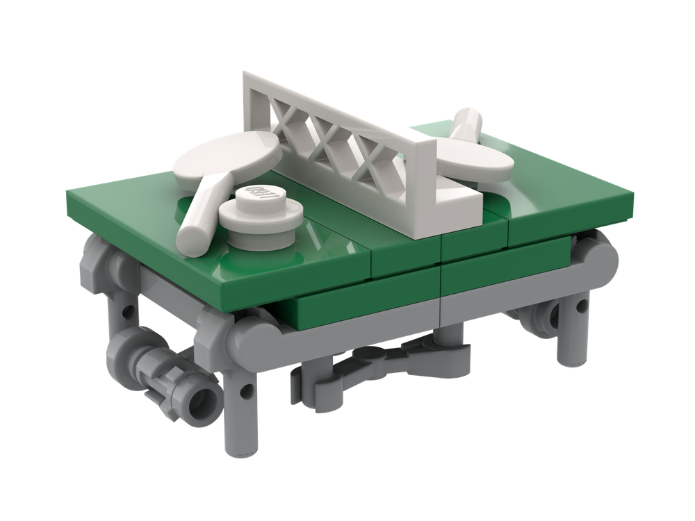 LEGO MOC Foldable Ping Pong Table by Nirastich | Rebrickable - Build ...