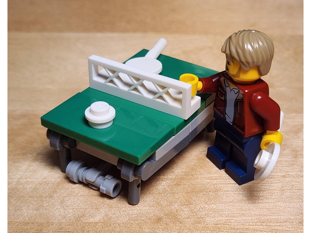 LEGO MOC Foldable Ping Pong Table by Nirastich | Rebrickable - Build ...