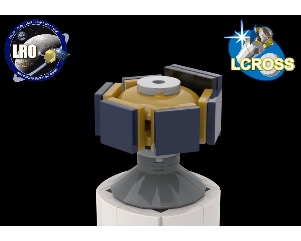 LEGO MOC Lunar Reconnaissance Orbiter and LCROSS with Centaur Upper ...