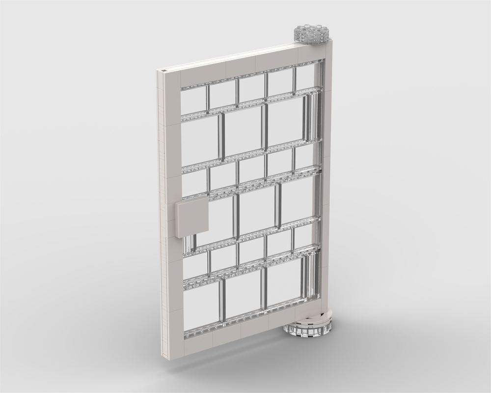LEGO MOC Upscaled 1x4x5 door by Briquoleur | Rebrickable - Build with LEGO