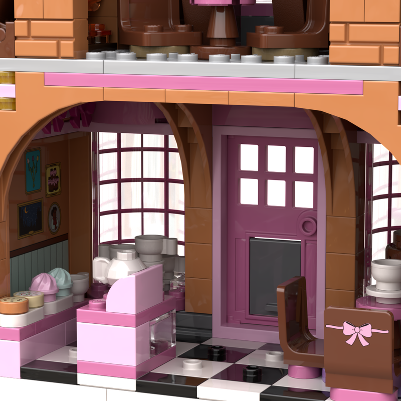 LEGO MOC Hogsmeade Village Madam Puddifoot's Tea Shop by ScarletPatronus | Rebrickable - Build ...