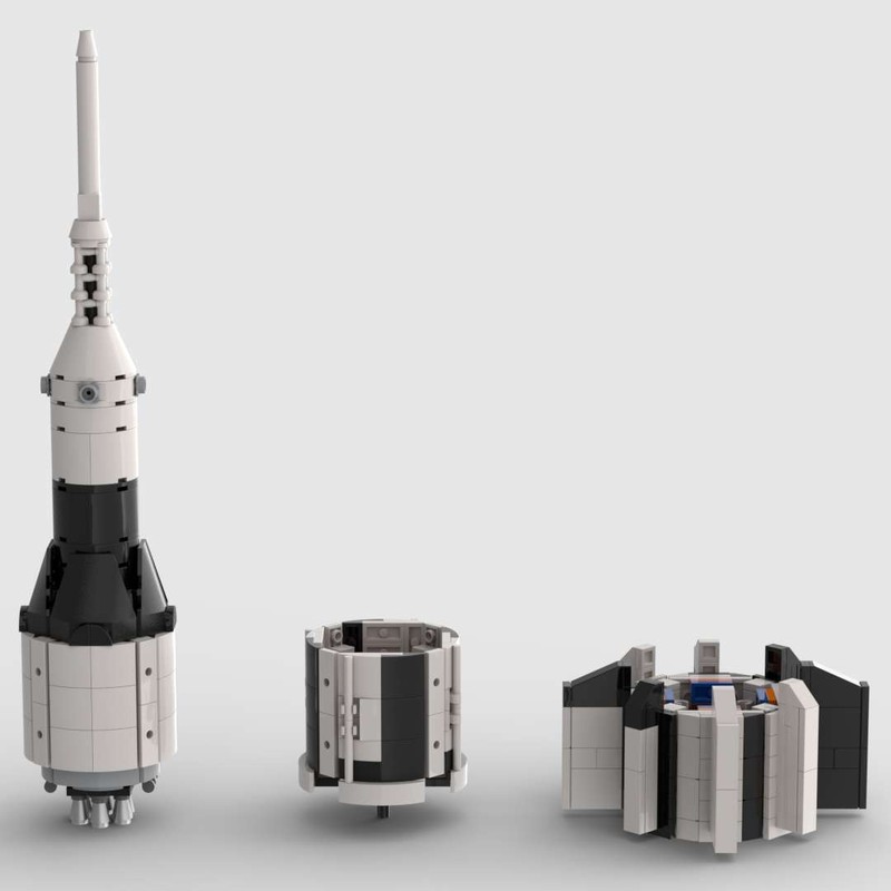 LEGO MOC Saturn 1 Conversion by JAW0323 | Rebrickable - Build with LEGO