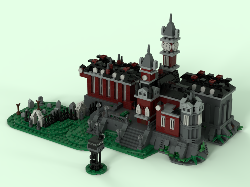 LEGO MOC Arkham Asylum - Arkham Mansion by Double_U_Bricks ...