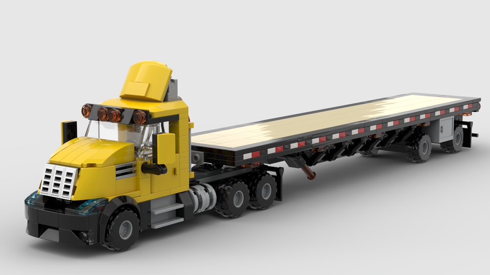 LEGO MOC Flatbed trailer by phigeon | Rebrickable - Build with LEGO