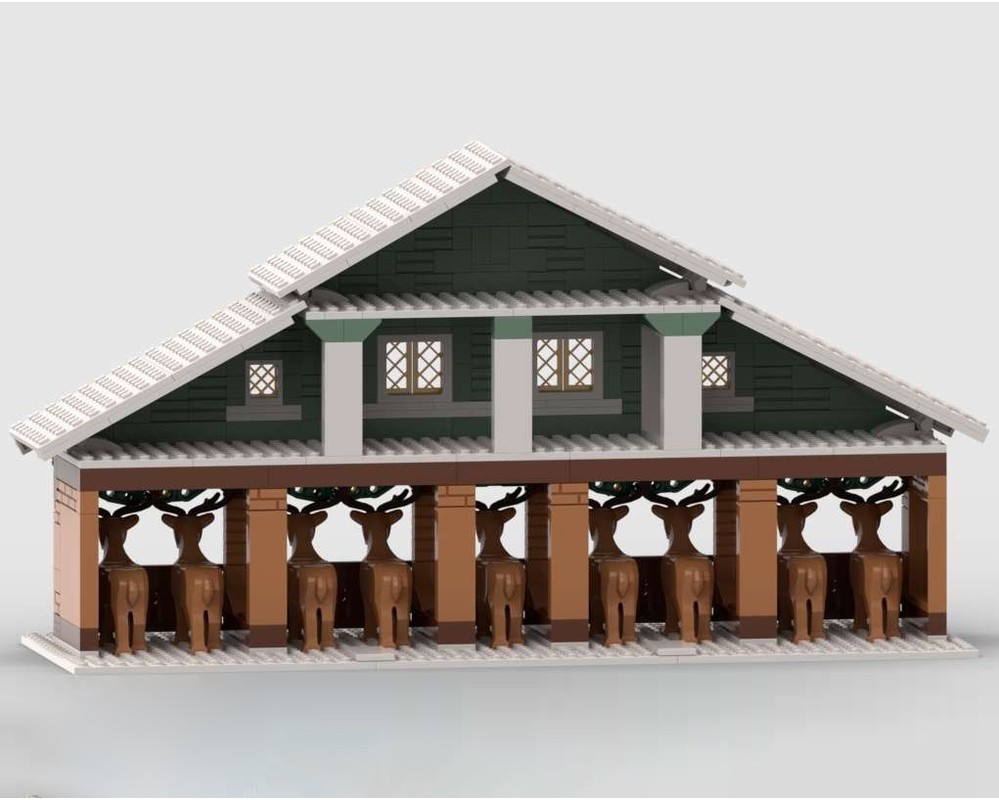 LEGO MOC Winter Village Reindeer Stable by TheCascantes | Rebrickable ...