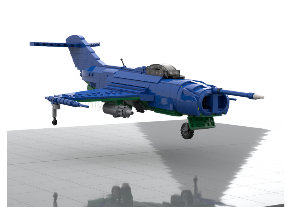 LEGO MOC Yak-36 (Navy Scheme) by GreeneBricks | Rebrickable - Build ...