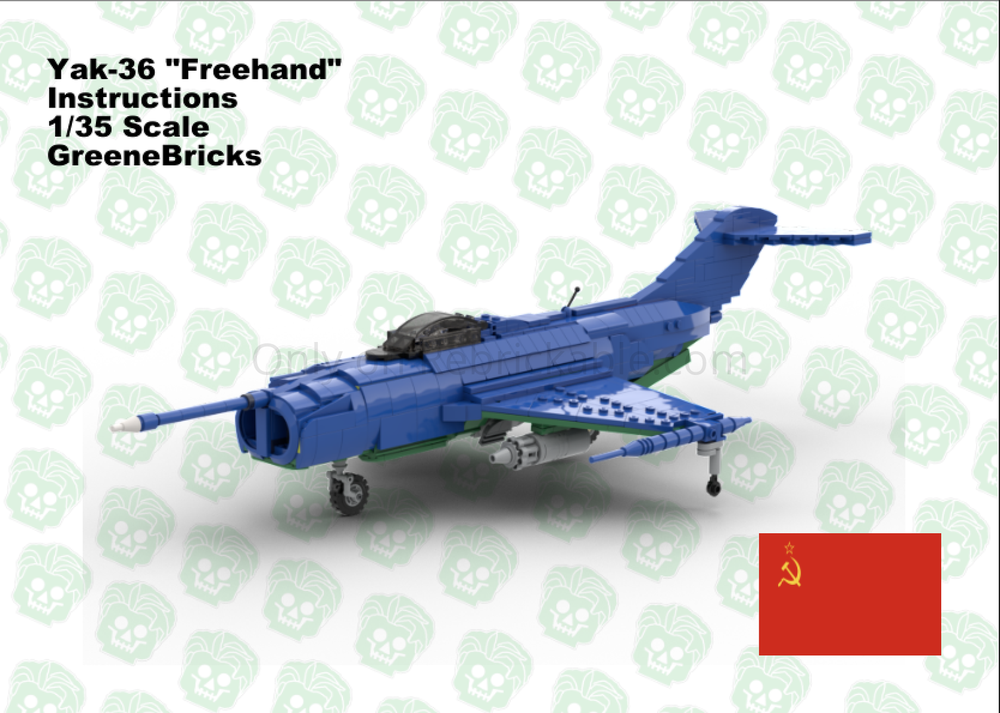 LEGO MOC Yak-36 (Navy Scheme) by GreeneBricks | Rebrickable - Build ...