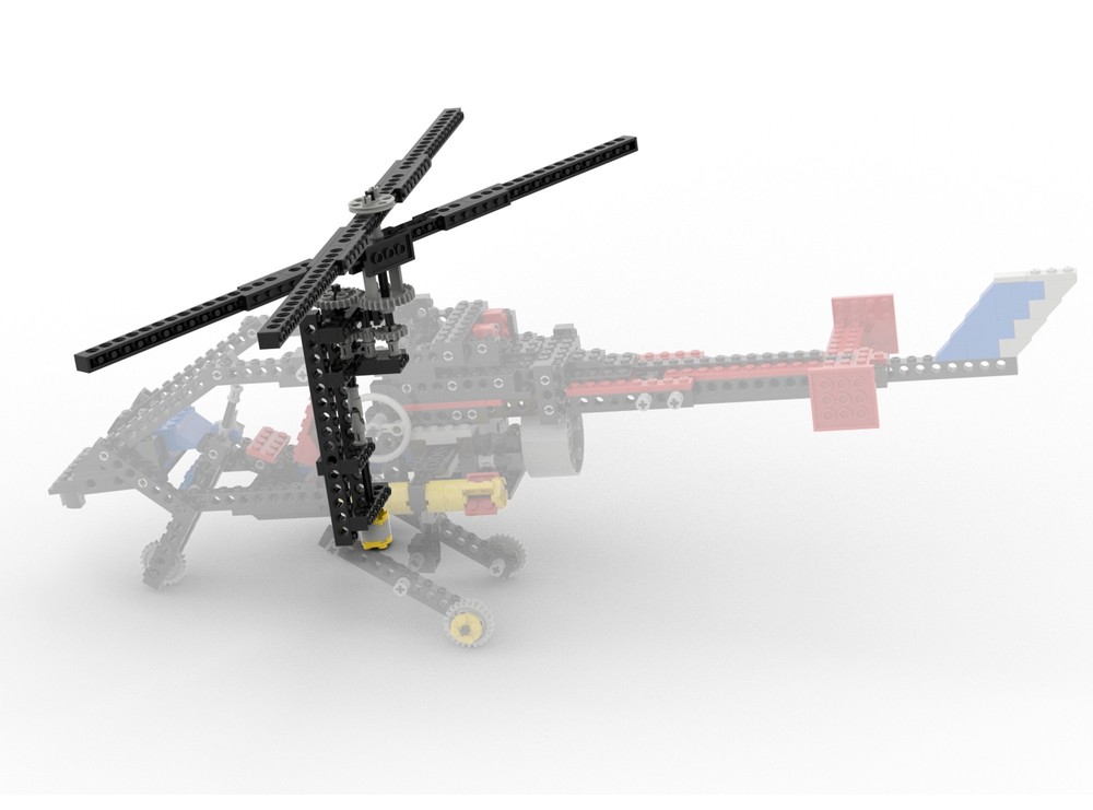 Lego Moc 8860 Contra Rotating Helicopter By Inidatti Rebrickable