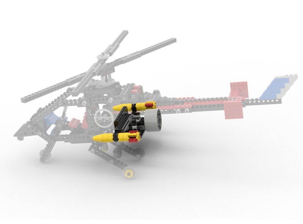 Lego Moc 8860 Contra Rotating Helicopter By Inidatti Rebrickable