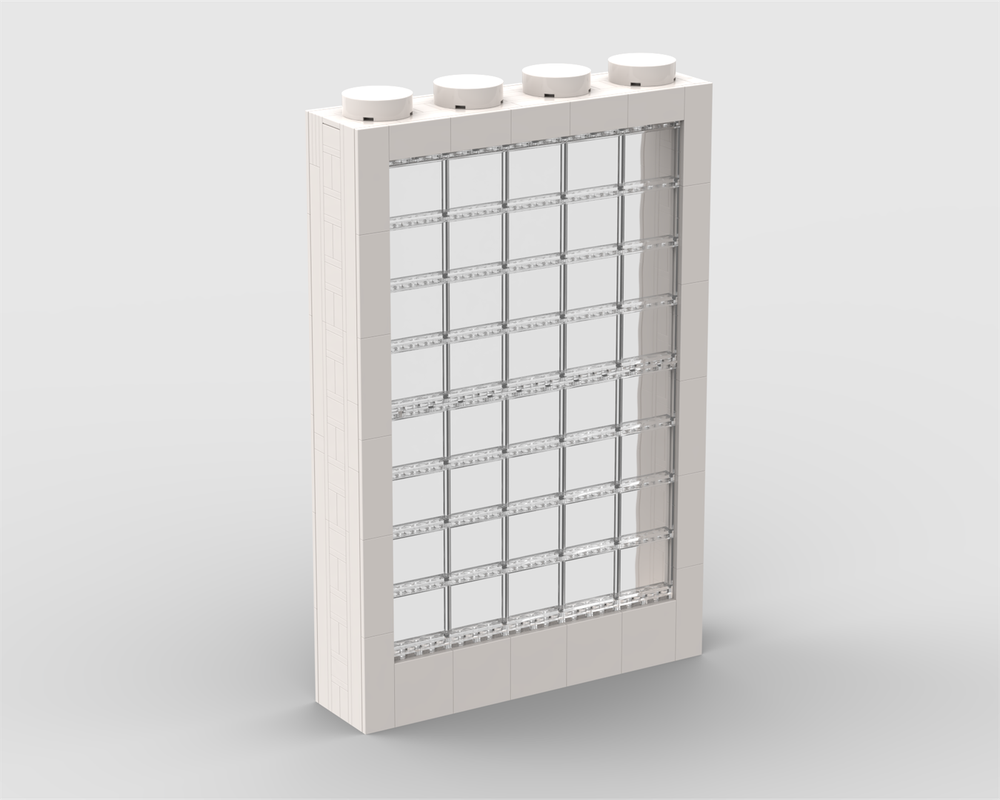 LEGO MOC Upscaled 1x4x5 window by Briquoleur | Rebrickable - Build with ...