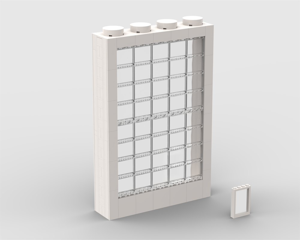LEGO MOC Upscaled 1x4x5 window by Briquoleur | Rebrickable - Build with ...