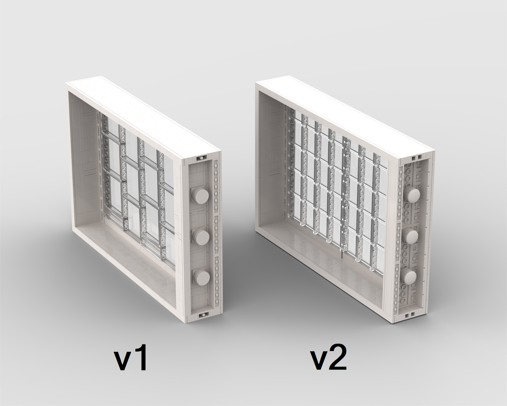 LEGO MOC Upscaled 1x4x5 window by Briquoleur | Rebrickable - Build with ...