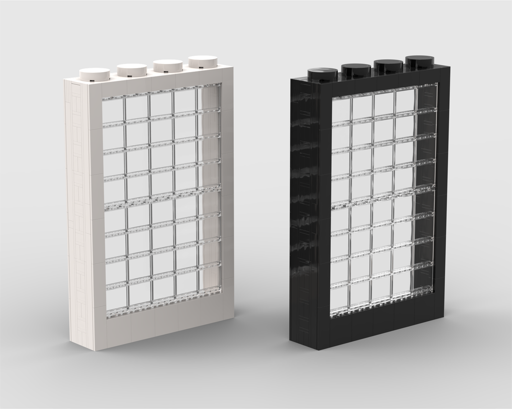 LEGO MOC Upscaled 1x4x5 window by Briquoleur | Rebrickable - Build with ...