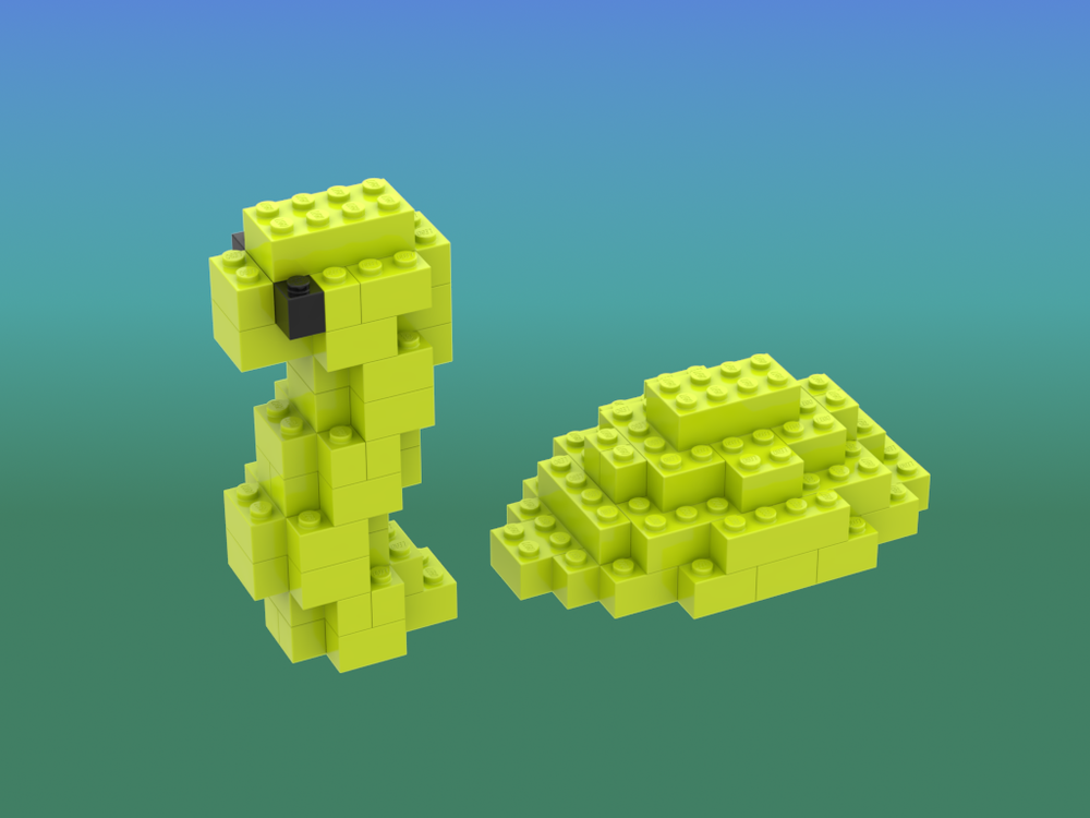 LEGO MOC Nessie by DoesTheBrick | Rebrickable - Build with LEGO
