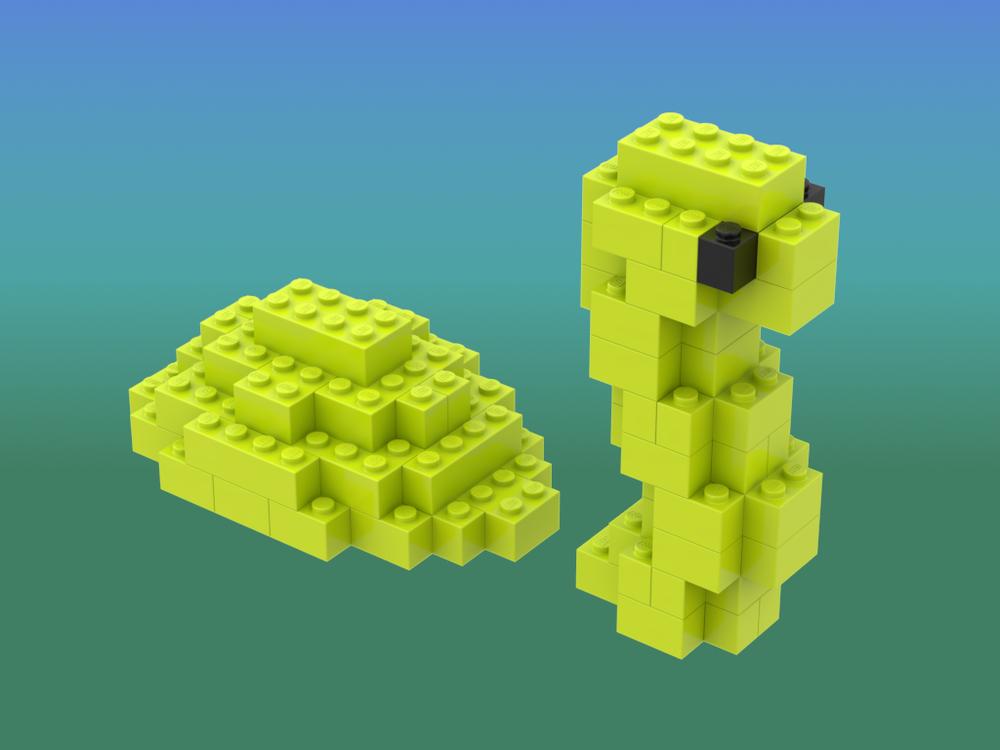 LEGO MOC Nessie by DoesTheBrick | Rebrickable - Build with LEGO