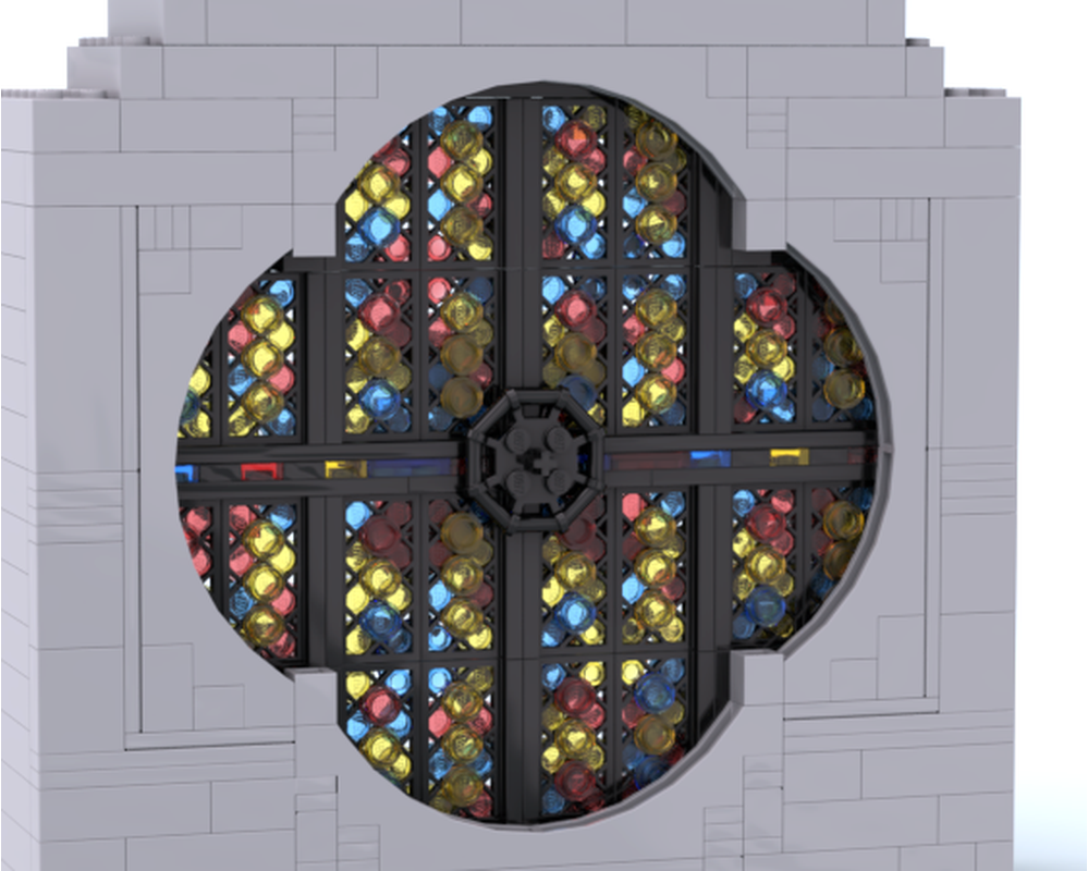 LEGO MOC Stained Glass Rose Window by Castle_Builder | Rebrickable ...