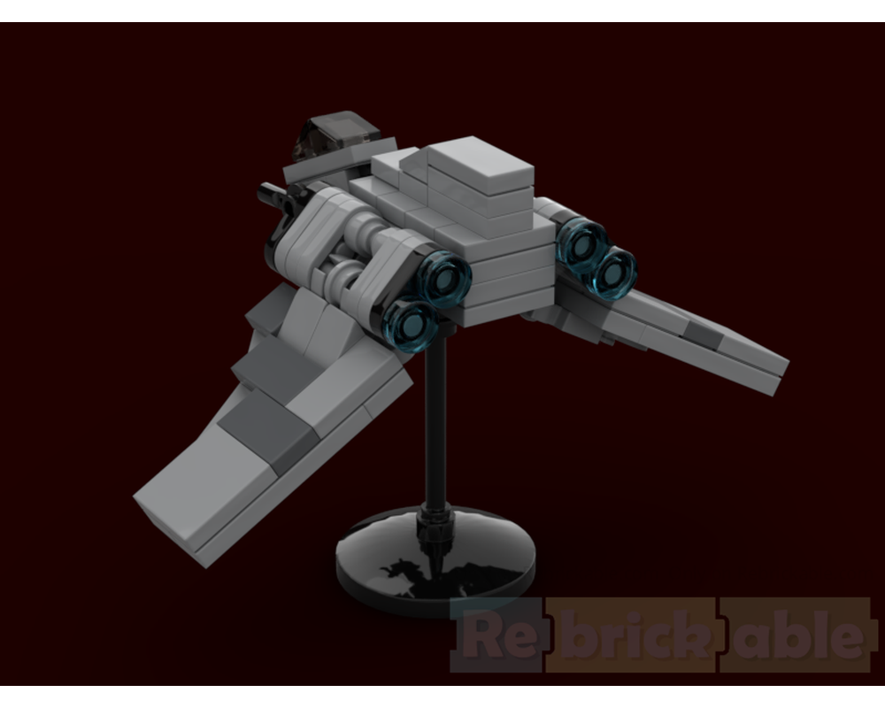Lego Moc Imperial Attack Shuttle By Lkbuilds Rebrickable Build With