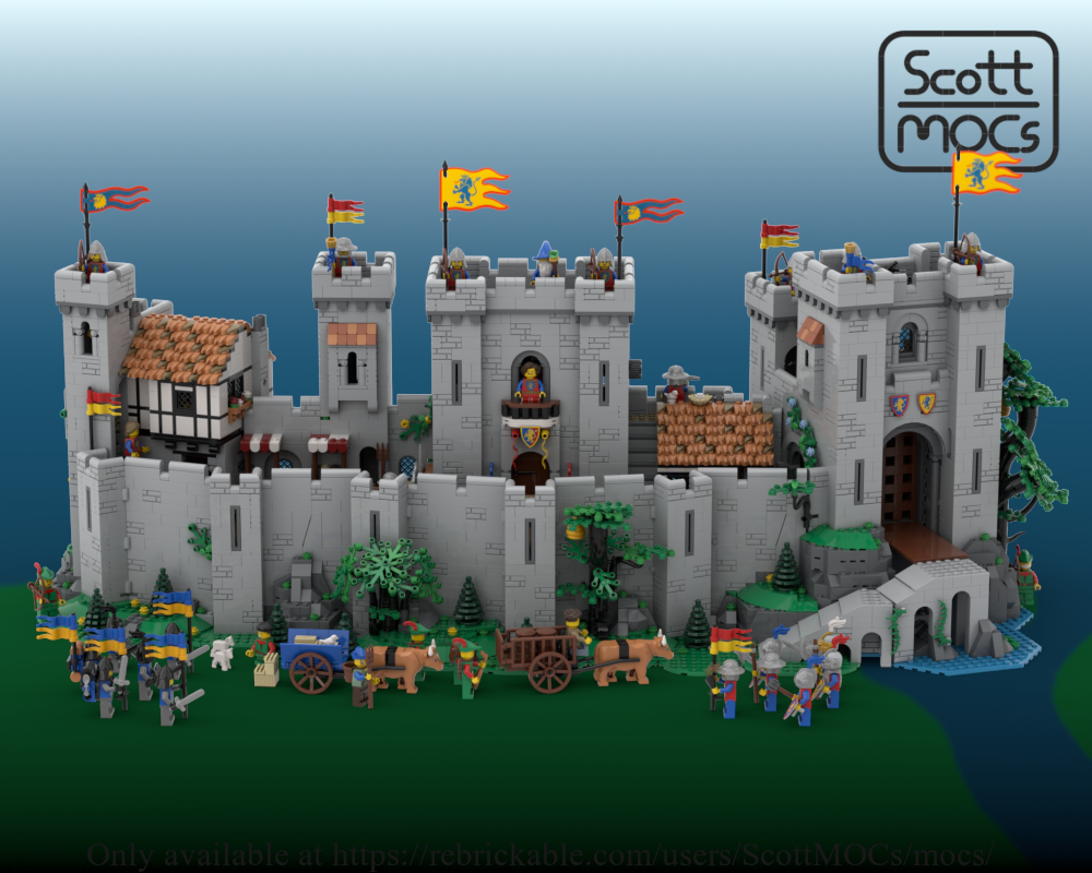 Lego Moc Lion Knights Keep 10305 Castle Expansion By Scottmocs