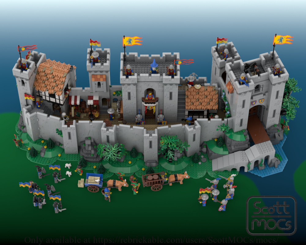 Lego Moc Lion Knights Keep 10305 Castle Expansion By Scottmocs