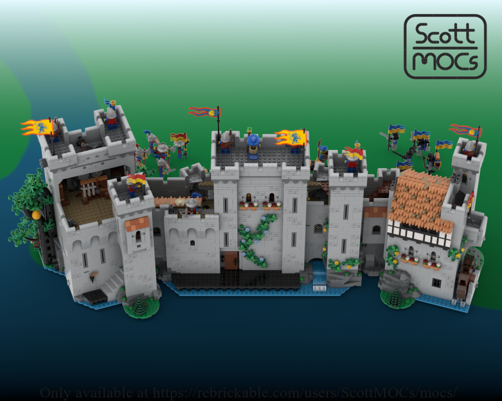 Lego Moc Lion Knights Keep 10305 Castle Expansion By Scottmocs