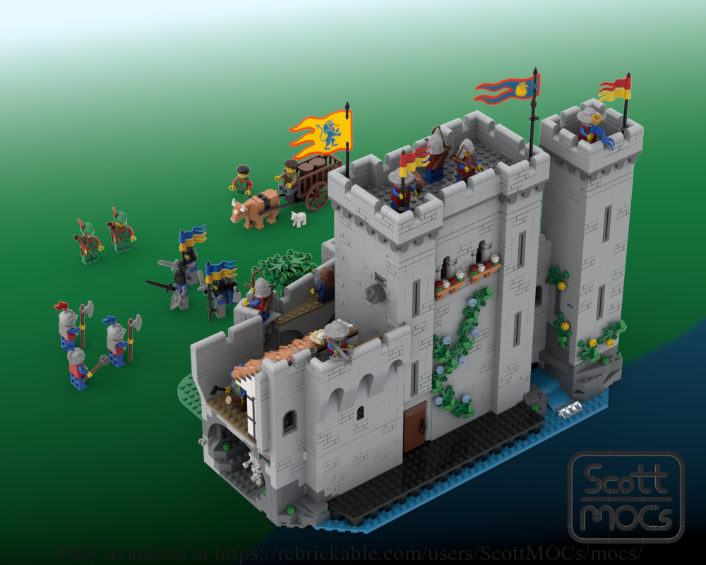 Lego Moc Lion Knights Keep 10305 Castle Expansion By Scottmocs